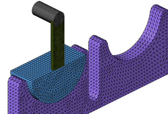 3D Mesh-to-Mesh Contact Simulation