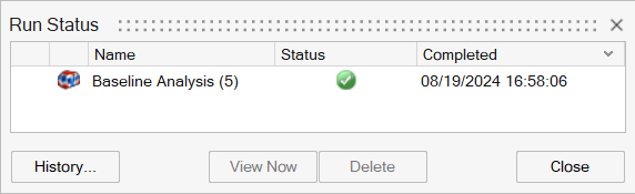 Tutorial: Running a Baseline Analysis