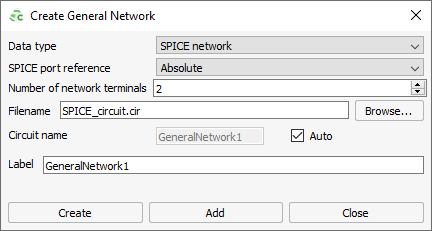 Adding a General Network (SPICE)