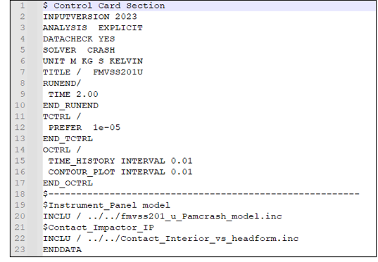 FMVSS 201 U – 上部内側の頭部衝撃