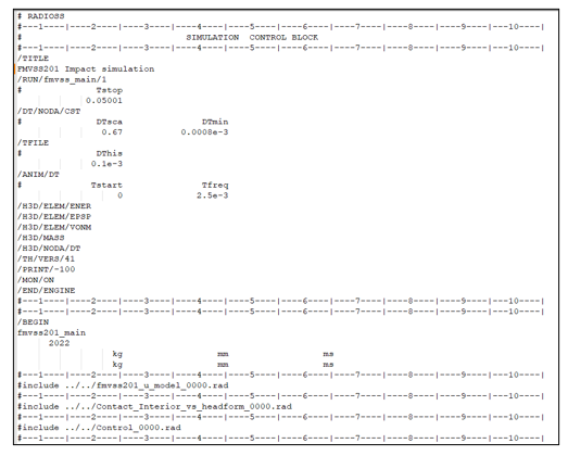 FMVSS 201 U – 上部内側の頭部衝撃