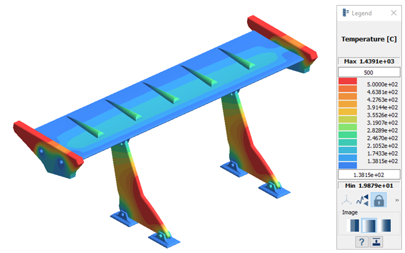 SS-T: 3055 Structural Thermal Steady-state Analysis with Solar Load